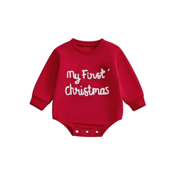 BemeyourBBs Newborn Baby Girl Boy Christmas Outfit My First Christmas ...