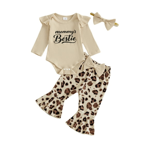 BemeyourBBs Newborn Baby Girl Clothes Infant Essentials Rib Ruffle Long ...