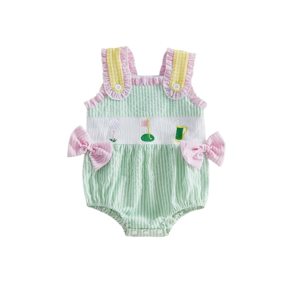 BemeyourBBs Newborn Baby Girl Golf Outfit Summer Bubble Romper Clothes ...