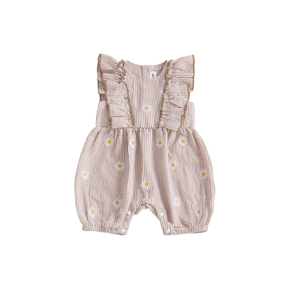 BemeyourBBs Newborn Baby Girl Striped Daisy Romper Cute Infant Summer ...