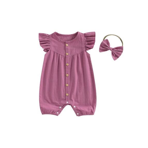 BemeyourBBs Newborn Baby Girl Summer Clothes Infant One Peice Romper ...