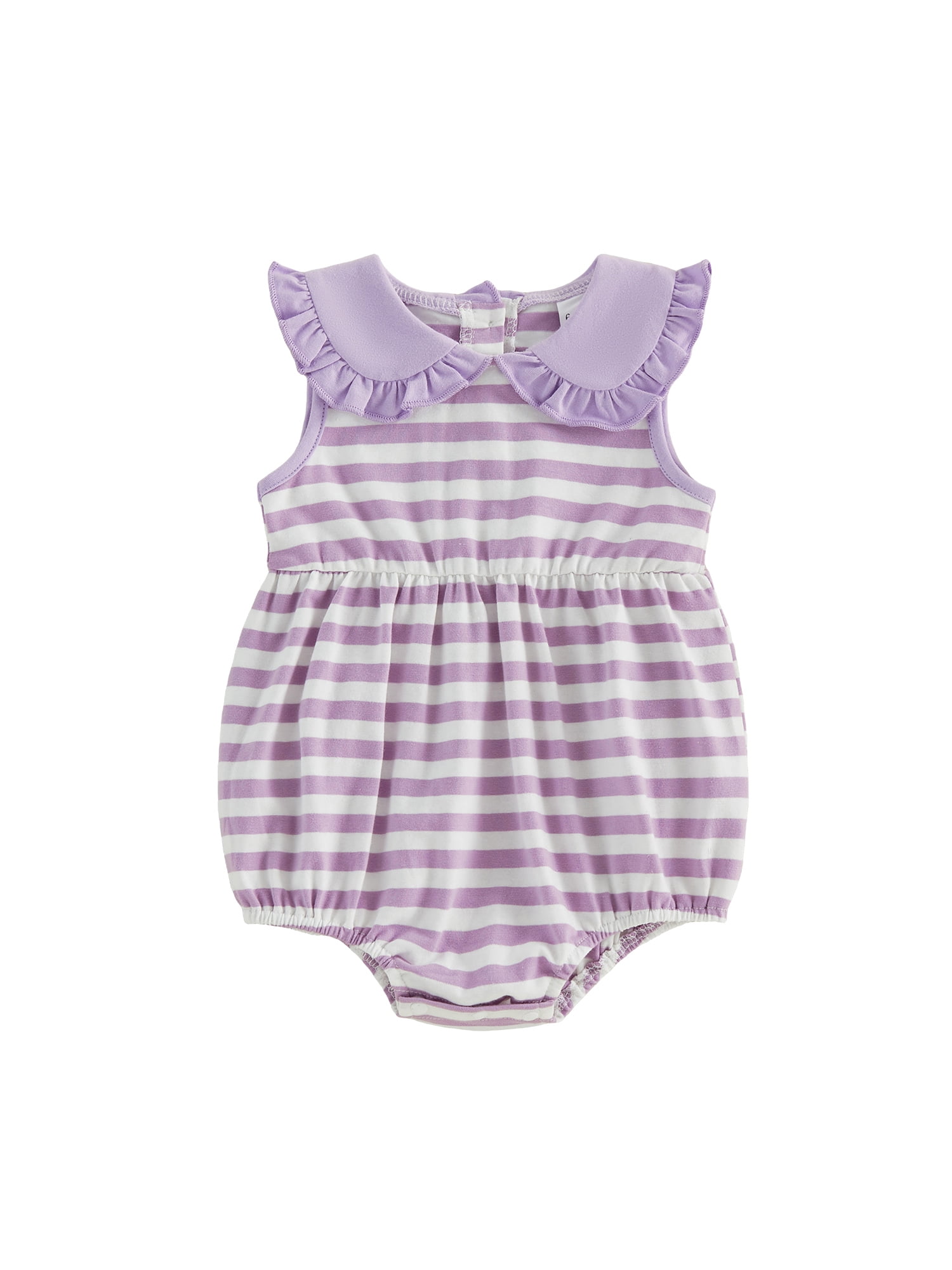 BemeyourBBs Newborn Baby Girls Summer Clothes Striped Bubble Romper ...