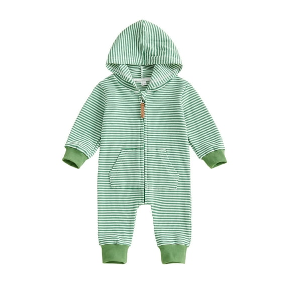BemeyourBBs Newborn Infant Baby Boy Girl Clothes Striped Waffle Knit ...