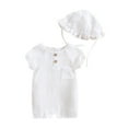 BemeyourBBs Newborn Infant Girls Boys Linen Cotton Rompers Outfits ...