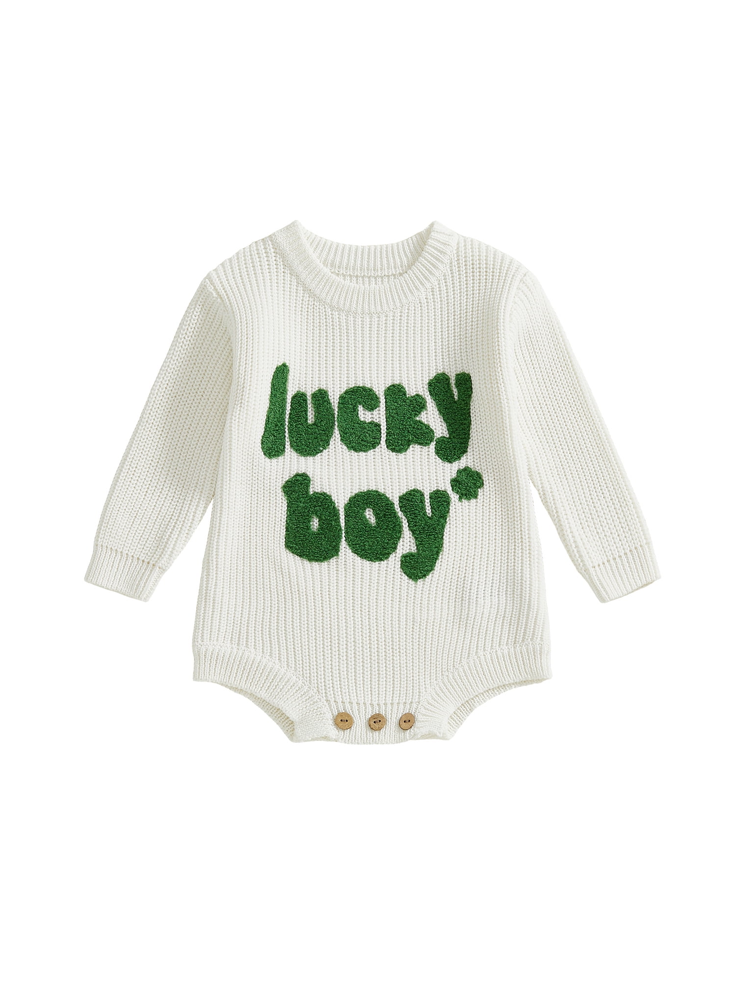 BemeyourBBs Newbron Baby Boy Girl St Patricks Day Knit Romper Sweater ...