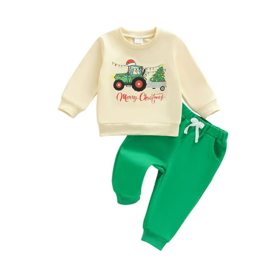 BemeyourBBs Toddler Baby Boy Christmas Outfits 2Pcs Fall Winter Clothes ...