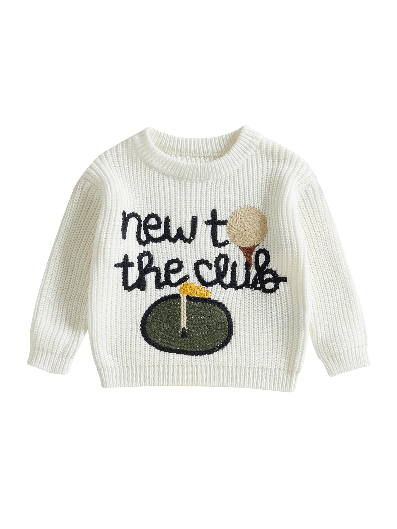 BemeyourBBs Toddler Baby Boy Girl Golf Outfits Infant Warm Knit Sweater ...
