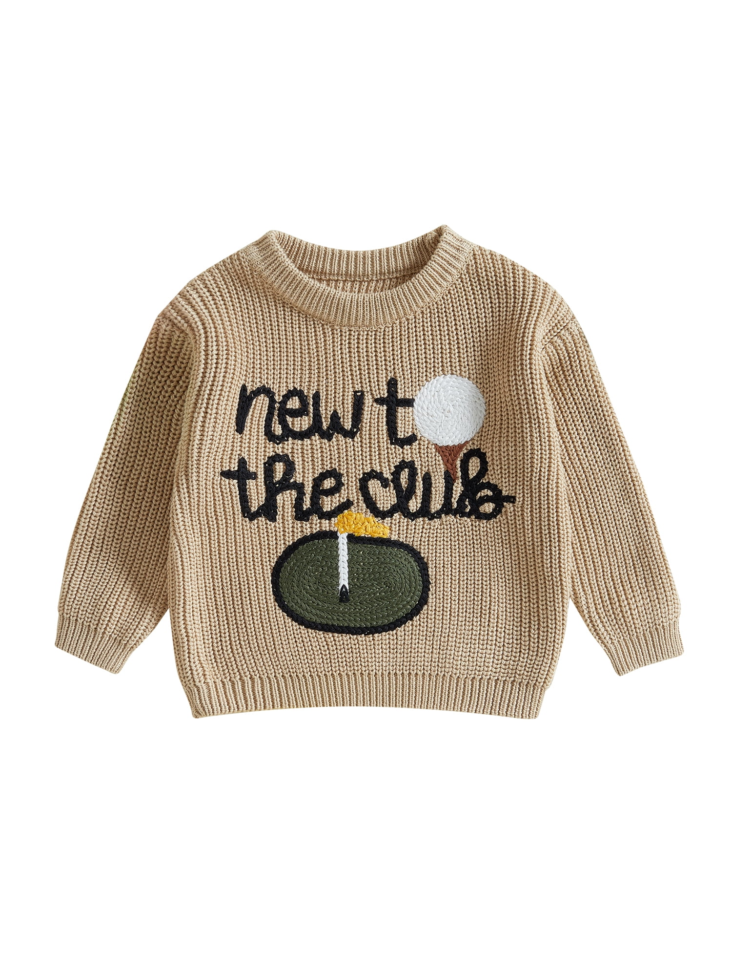 BemeyourBBs Toddler Baby Boy Girl Golf Outfits Infant Warm Knit Sweater ...