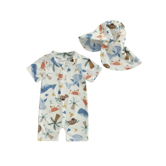 BemeyourBBs Toddler Baby Boy Girl One Piece Swimsuit Newborn Infant ...