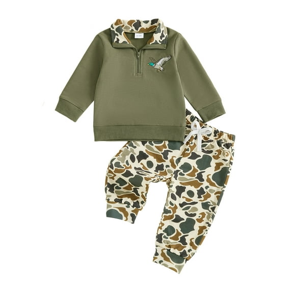 BemeyourBBs Toddler Baby Boy Hunting Duck Outfits Camo Spring Fall ...