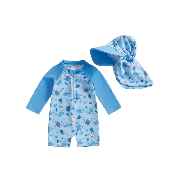 BemeyourBBs Toddler Baby Boy One Piece Swimsuit Infant Bathing Suit ...