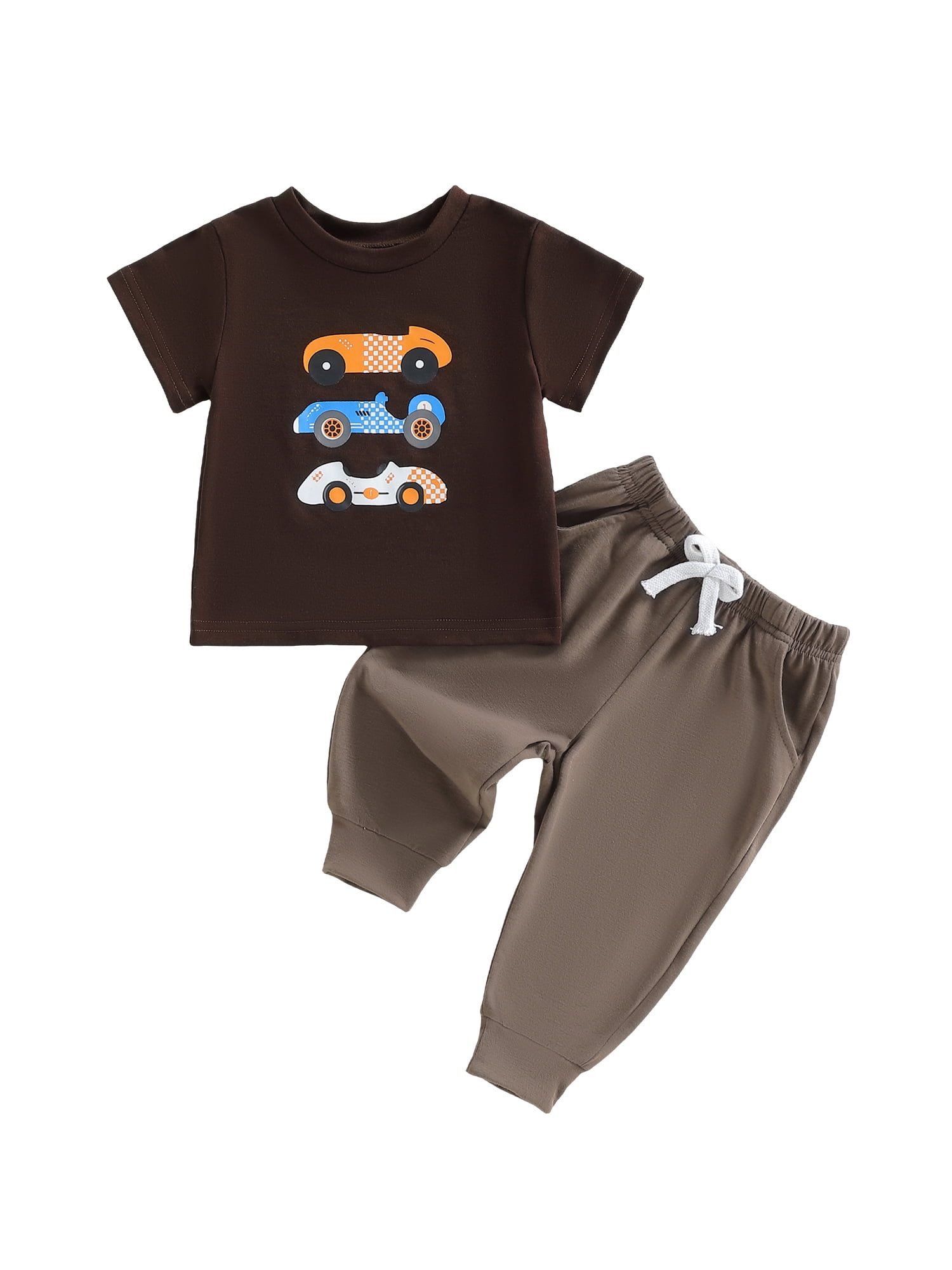 BemeyourBBs Toddler Baby Boy Race Car Outfit Cute Infant Spring Summer ...