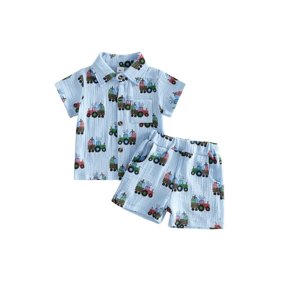 BemeyourBBs Toddler Baby Boys Easter Outfits Cute Spring Summer Clothes ...