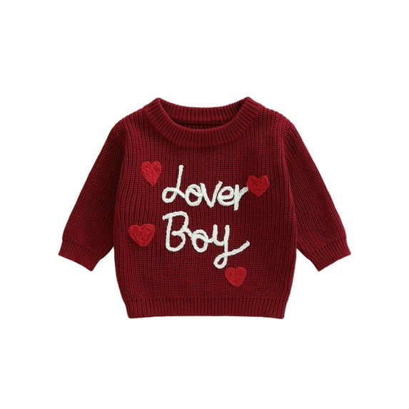 BemeyourBBs Toddler Baby Boys Valentines Sweater Outfits Heart ...