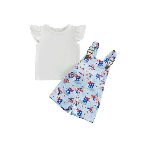 BemeyourBBs Toddler Baby Girl 4th of July Outfit Little Baby Girl ...