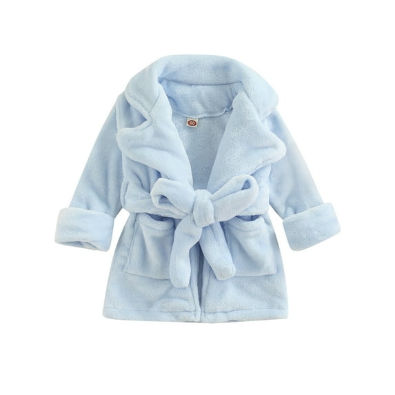 BemeyourBBs Toddler Baby Girl Boy Flannel Robes Baptism Day Plush ...