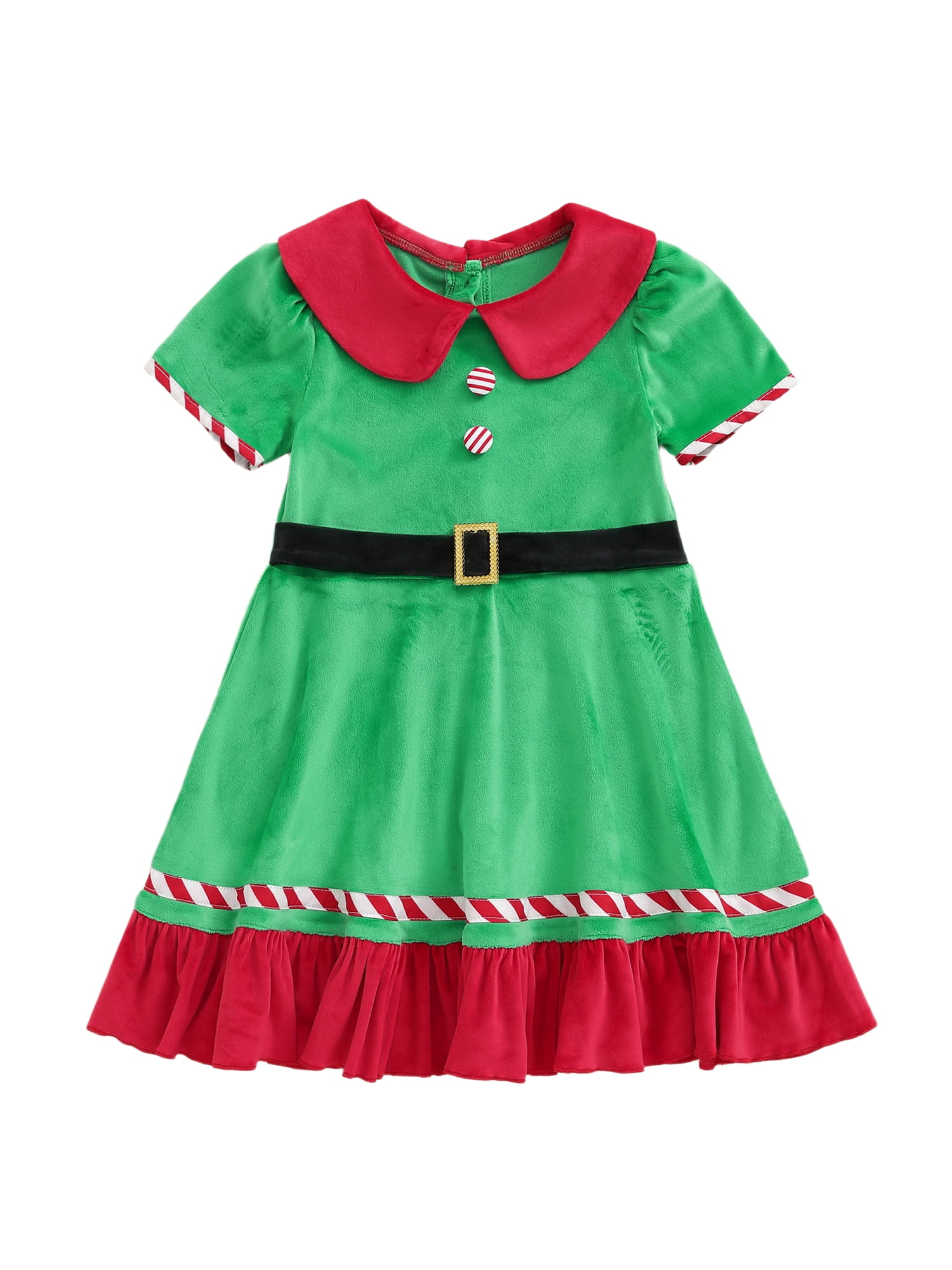 BemeyourBBs Toddler Baby Girl Christmas Outfits Little Girls Santa Elf ...