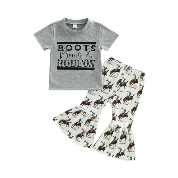 BemeyourBBs Toddler Baby Girl Cowgirl Outfit Cowboy Western Outfits ...