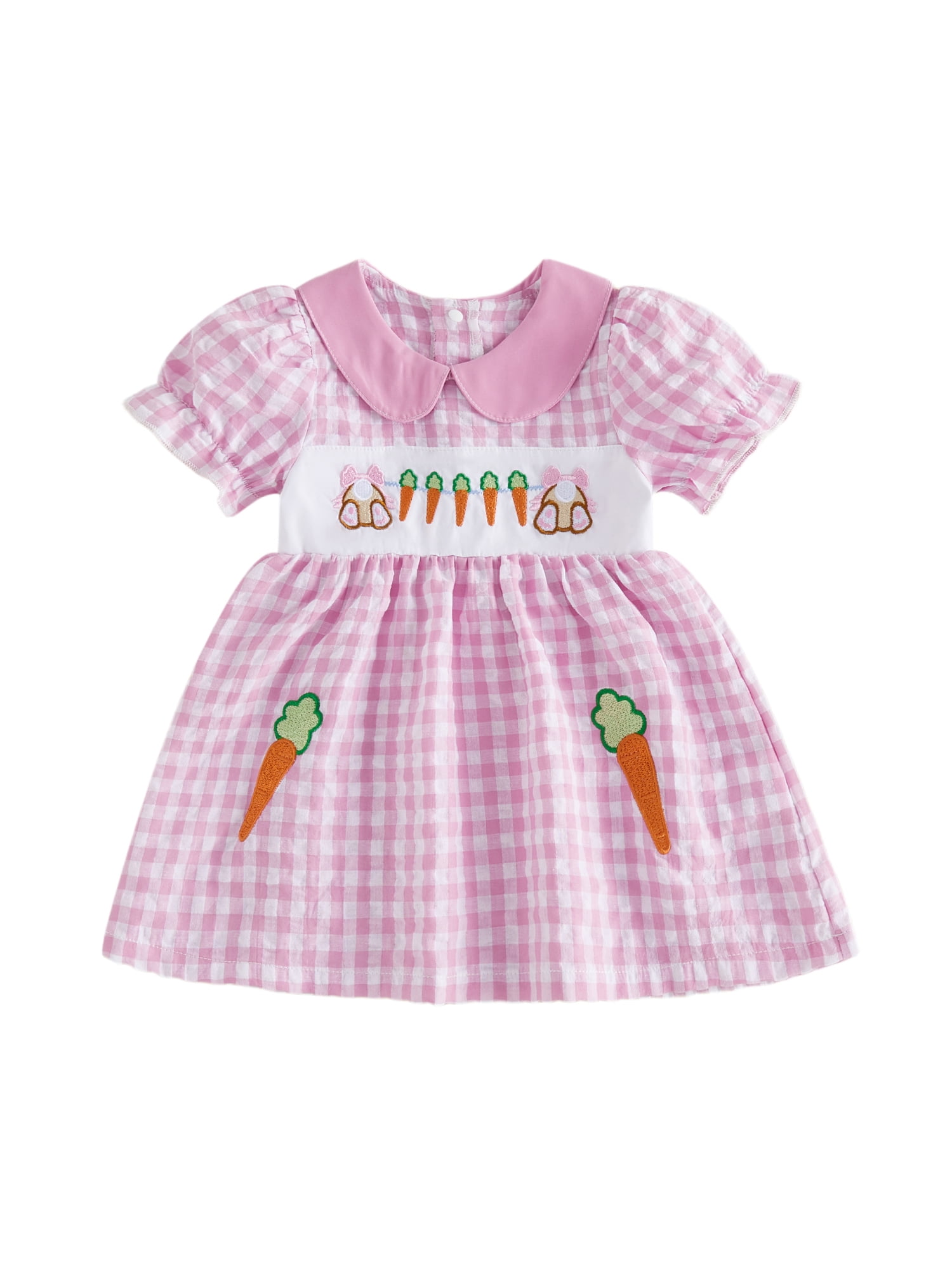 BemeyourBBs Toddler Baby Girl Easter Bunny Dress Outfits Smocked Spring ...