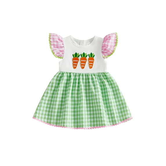 BemeyourBBs Toddler Baby Girl Easter Dress Outfit Flying Short Sleeve ...