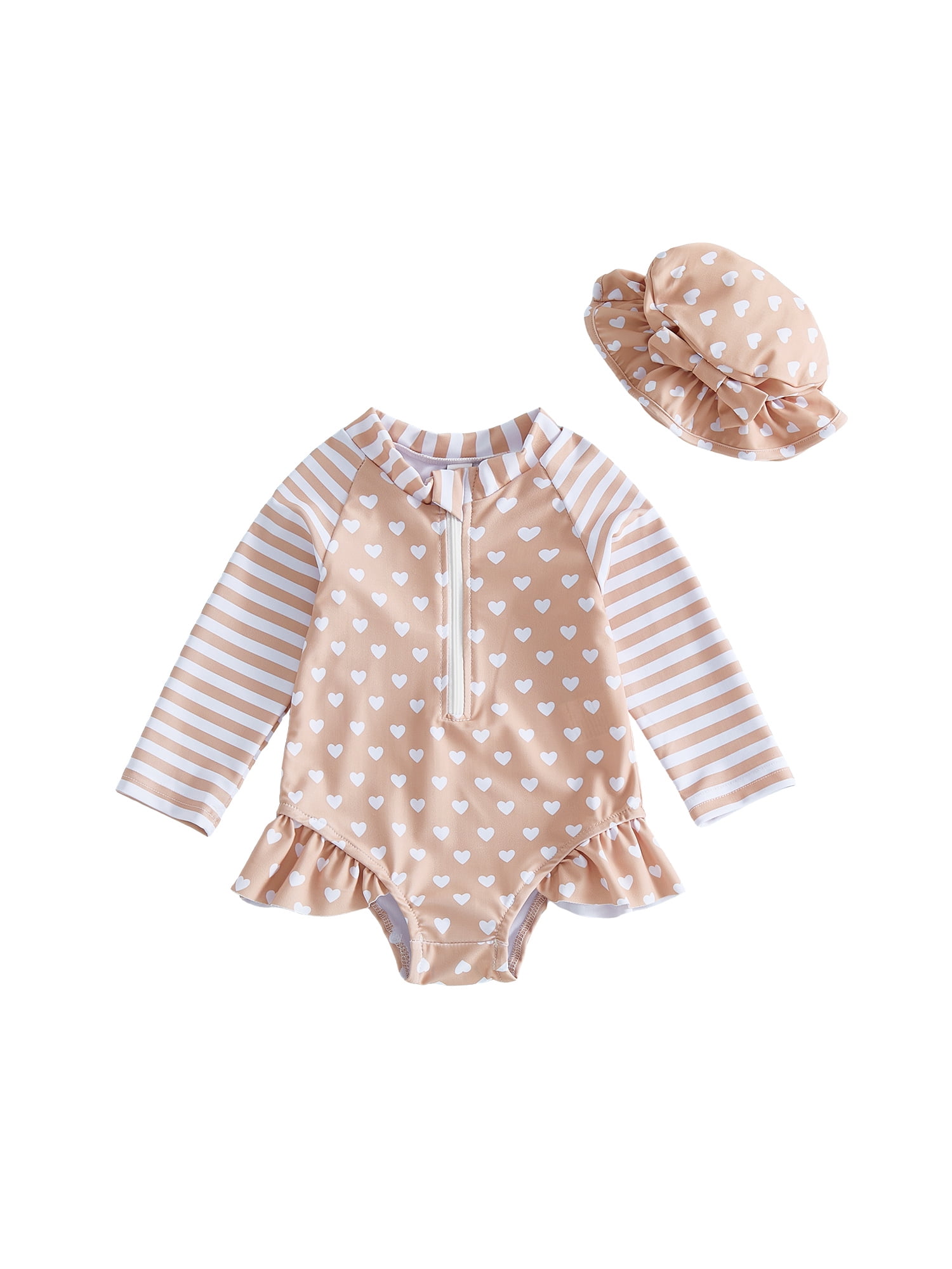 BemeyourBBs Toddler Baby Girl Heart Swimsuit Infant Bathing Suit One ...