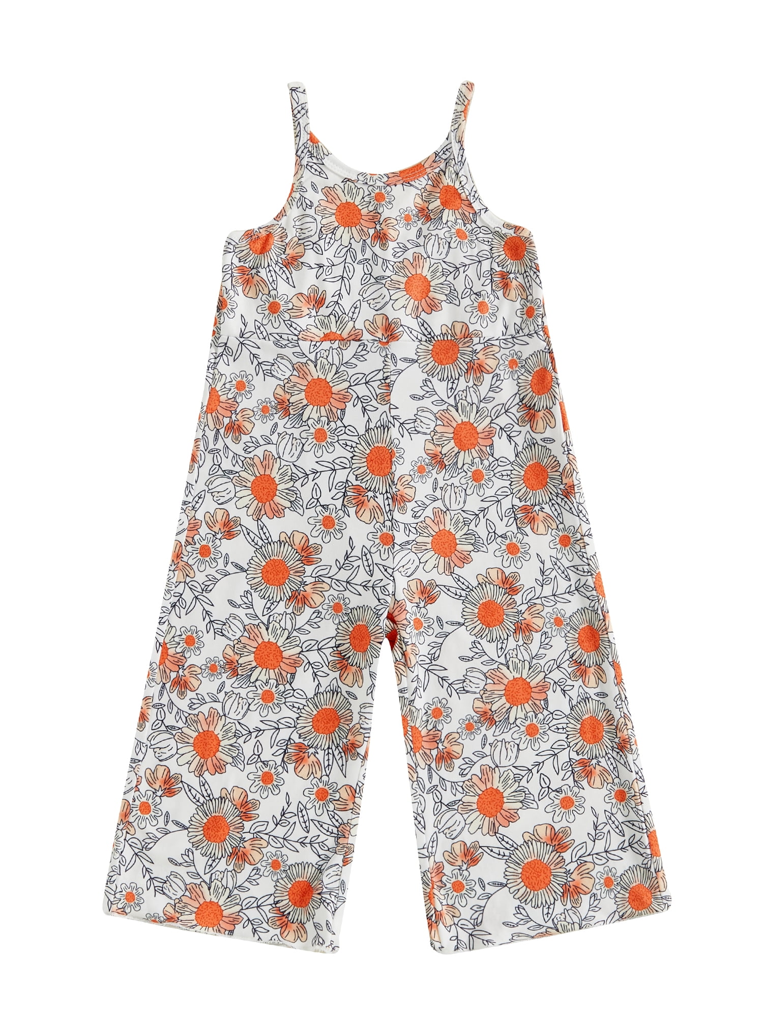 BemeyourBBs Toddler Baby Girl Overall Floral Sleeveless Halter Infant ...