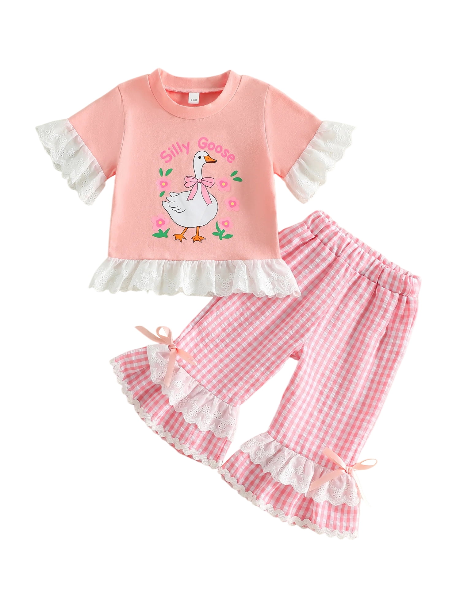 BemeyourBBs Toddler Baby Girl Silly Goose Outfits Infant Baby Girls ...