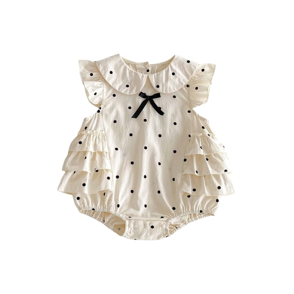 BemeyourBBs Toddler Baby Girl Summer Clothes Polka Dot Printed Bubble ...
