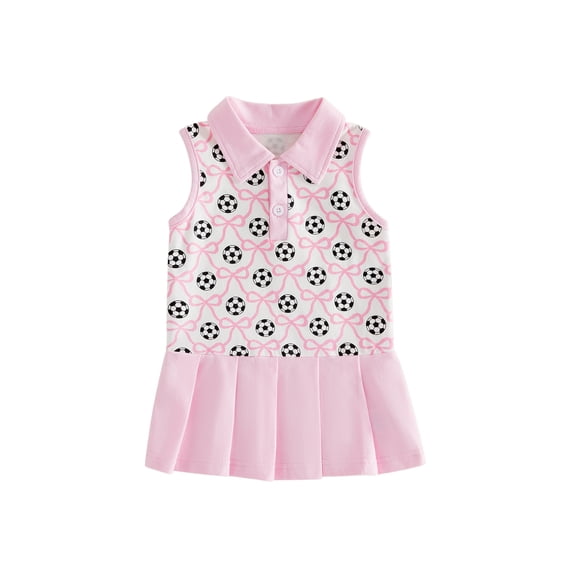 BemeyourBBs Toddler Baby Girl Summer Football Dress Outfit 6 12 18 24 ...