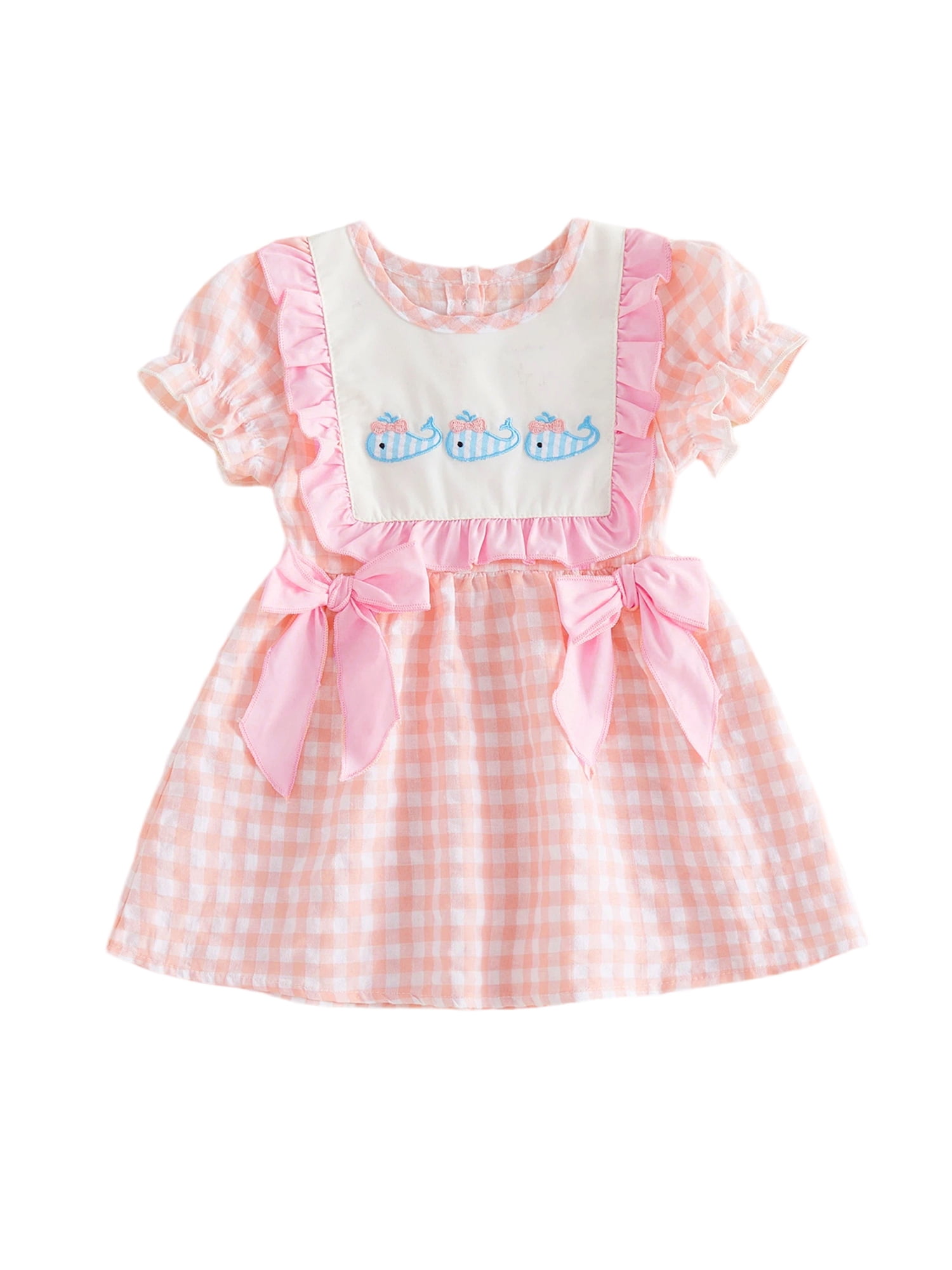 BemeyourBBs Toddler Baby Girl Summer Plaid Gingham Dress 6 12 18 24 ...