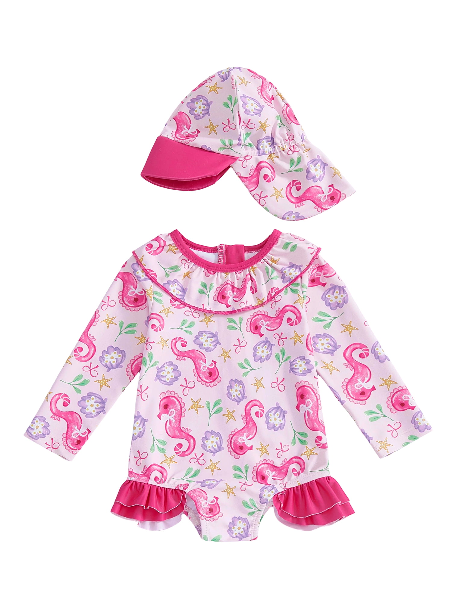 BemeyourBBs Toddler Baby Girl Swimsuit Infant Bathing Suit One-Piece ...