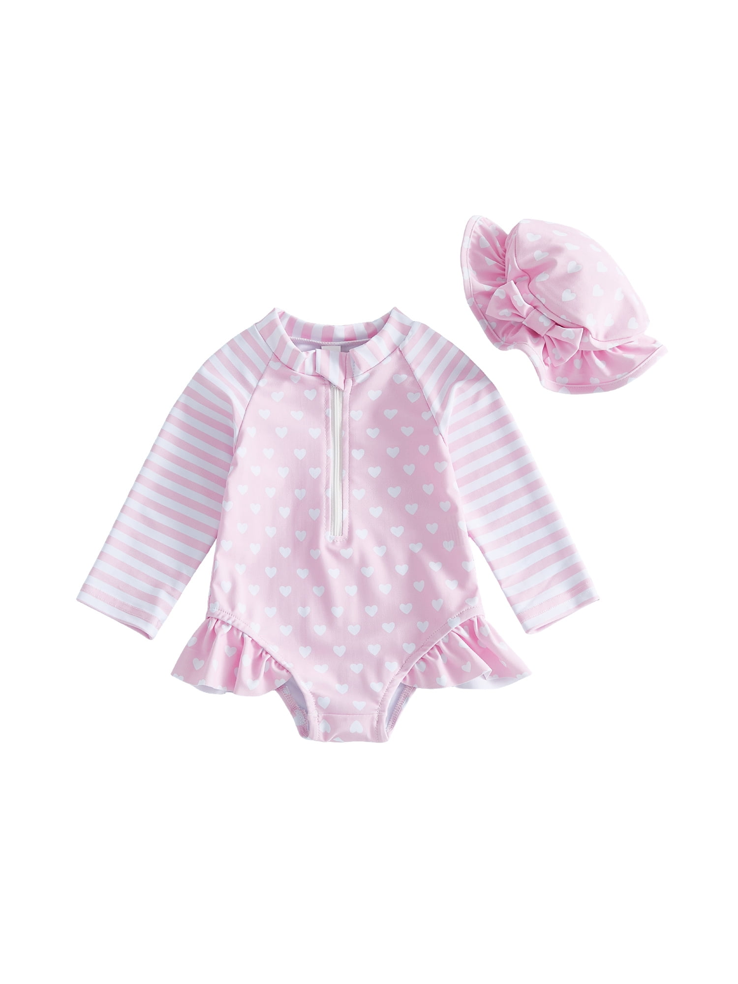 BemeyourBBs Toddler Baby Girl Heart Swimsuit Infant Bathing Suit One ...