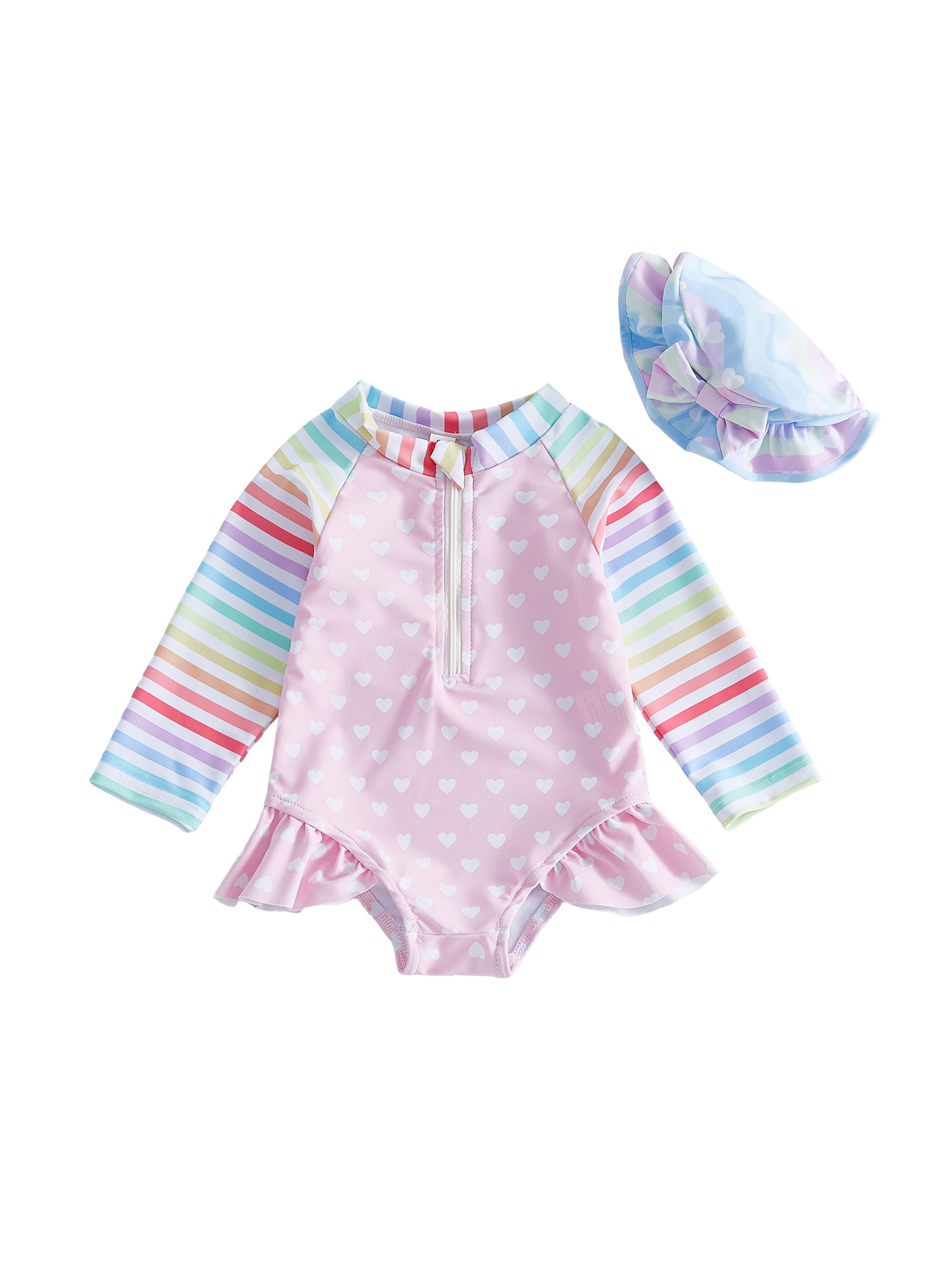 BemeyourBBs Toddler Baby Girl Heart Swimsuit Infant Bathing Suit One ...