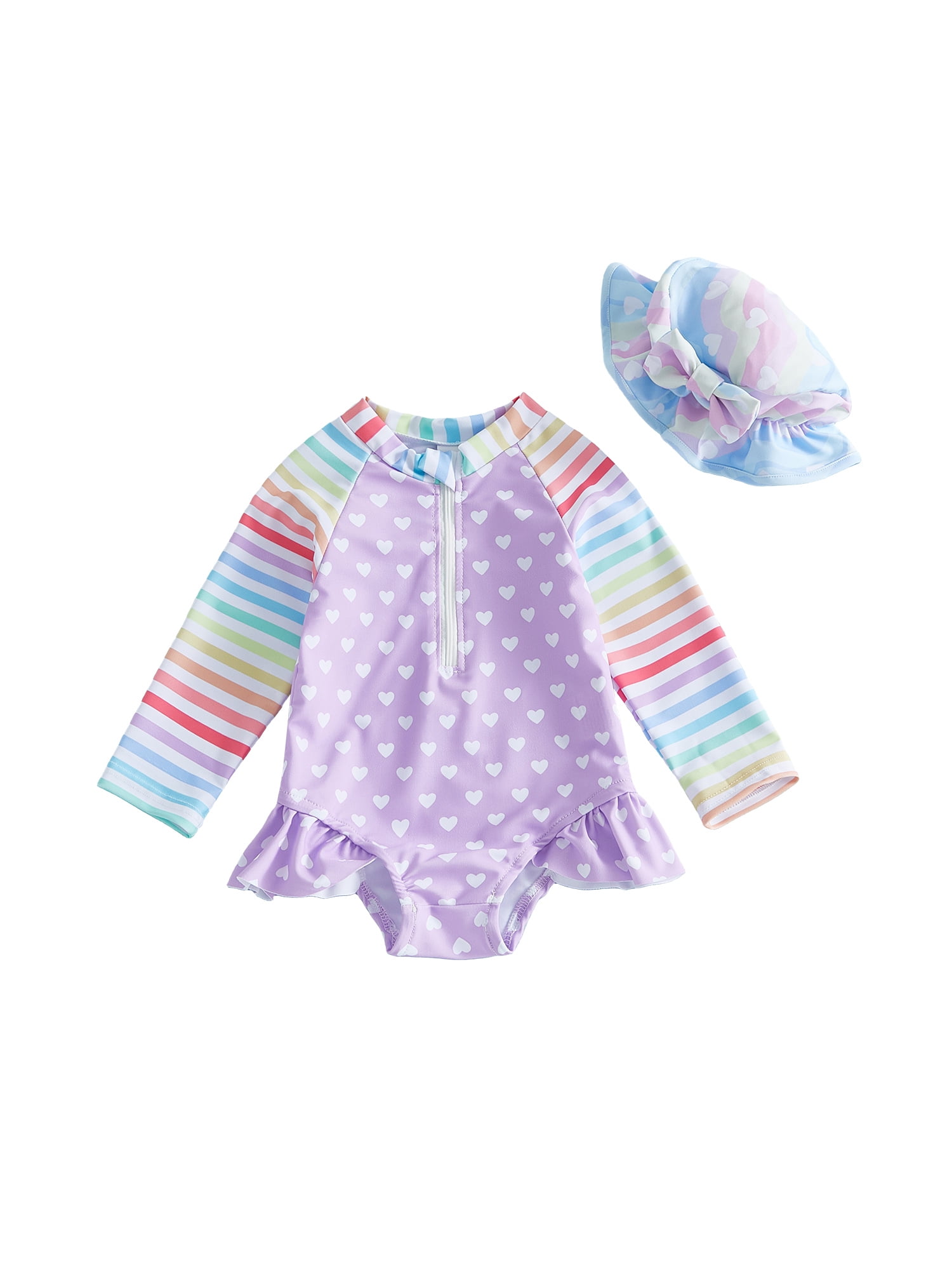 BemeyourBBs Toddler Baby Girl Heart Swimsuit Infant Bathing Suit One ...