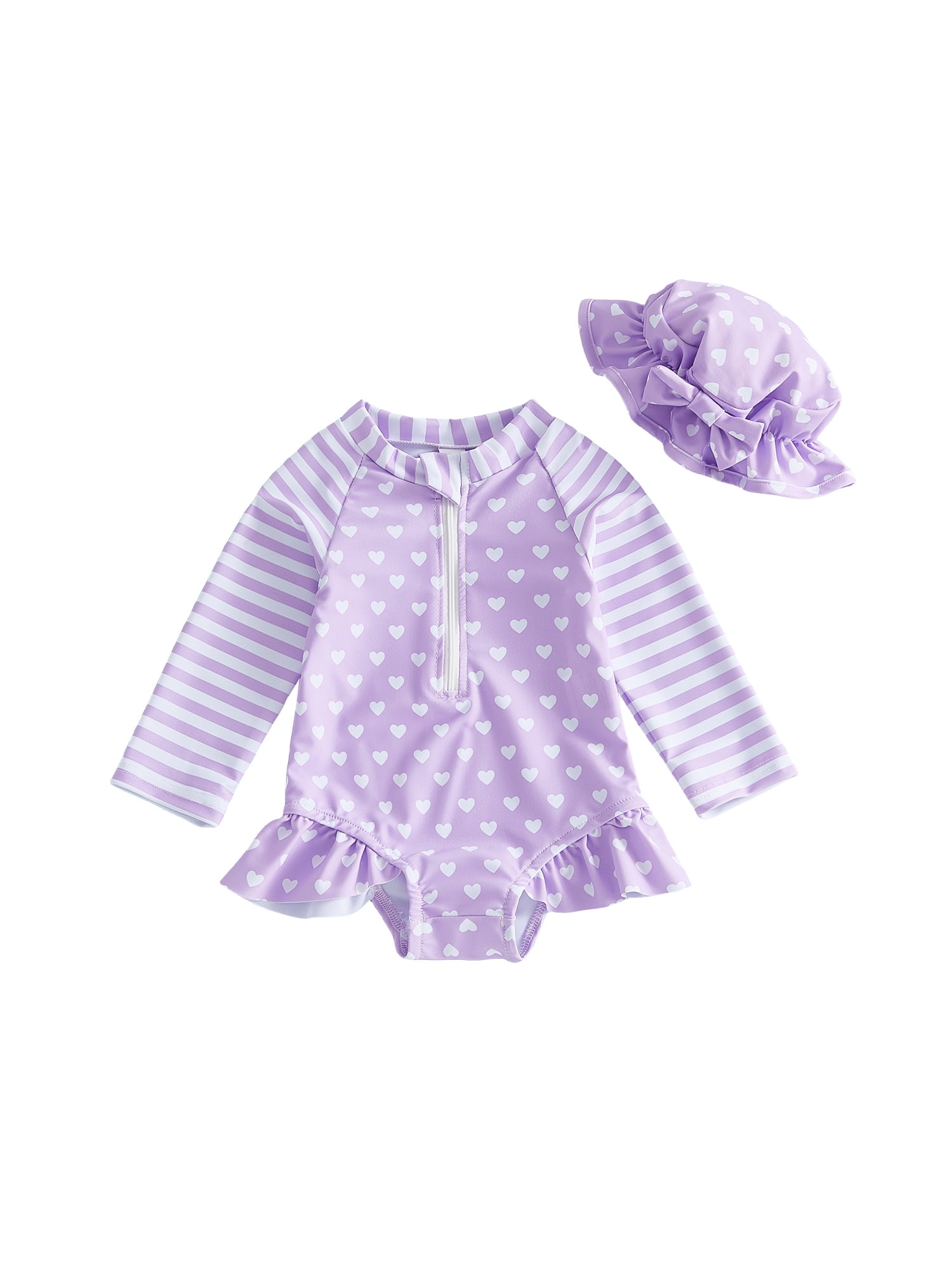 BemeyourBBs Toddler Baby Girl Heart Swimsuit Infant Bathing Suit One ...