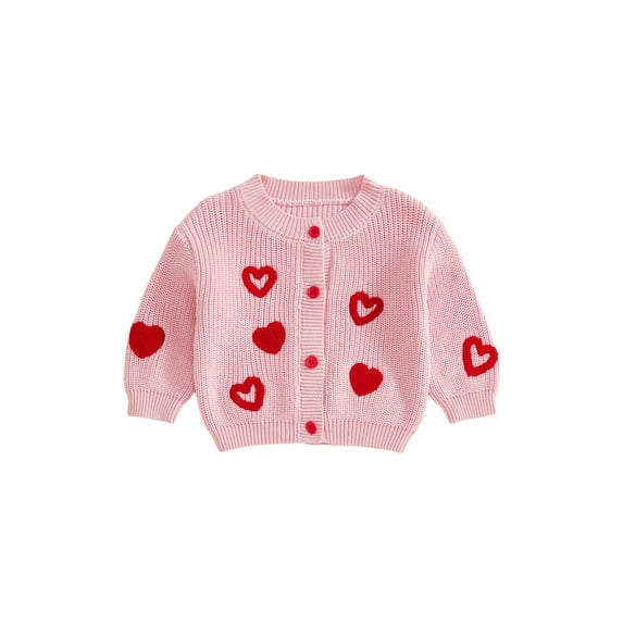 BemeyourBBs Toddler Baby Girl Valentines Day Outfits Valentine Cardigan ...