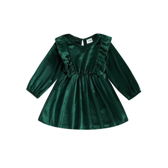 BemeyourBBs Toddler Baby Girls Christmas Outfit Ruffle Princess Red ...