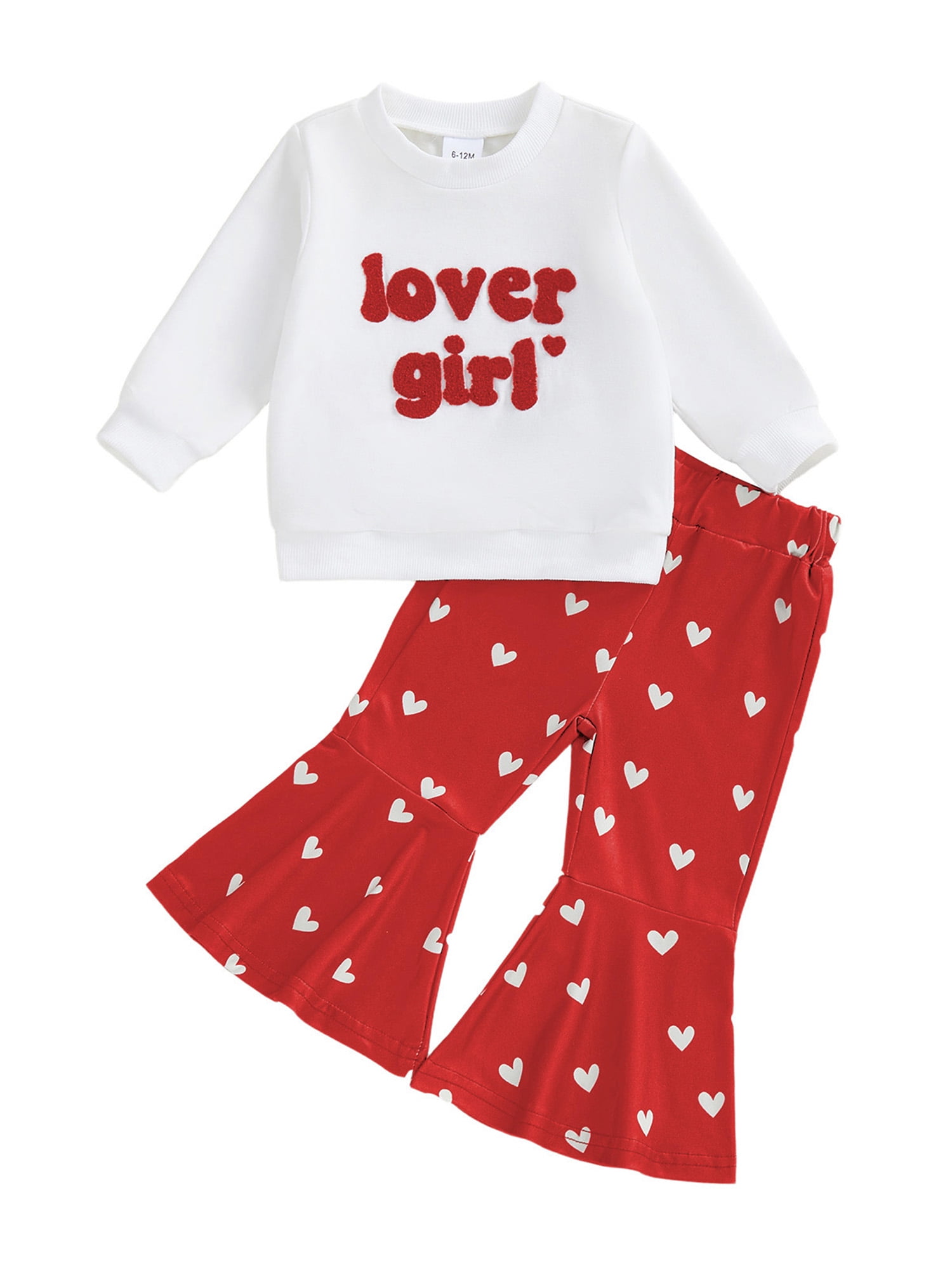 BemeyourBBs Toddler Baby Girls Valentines Day Outfits Cute Infant Girls ...