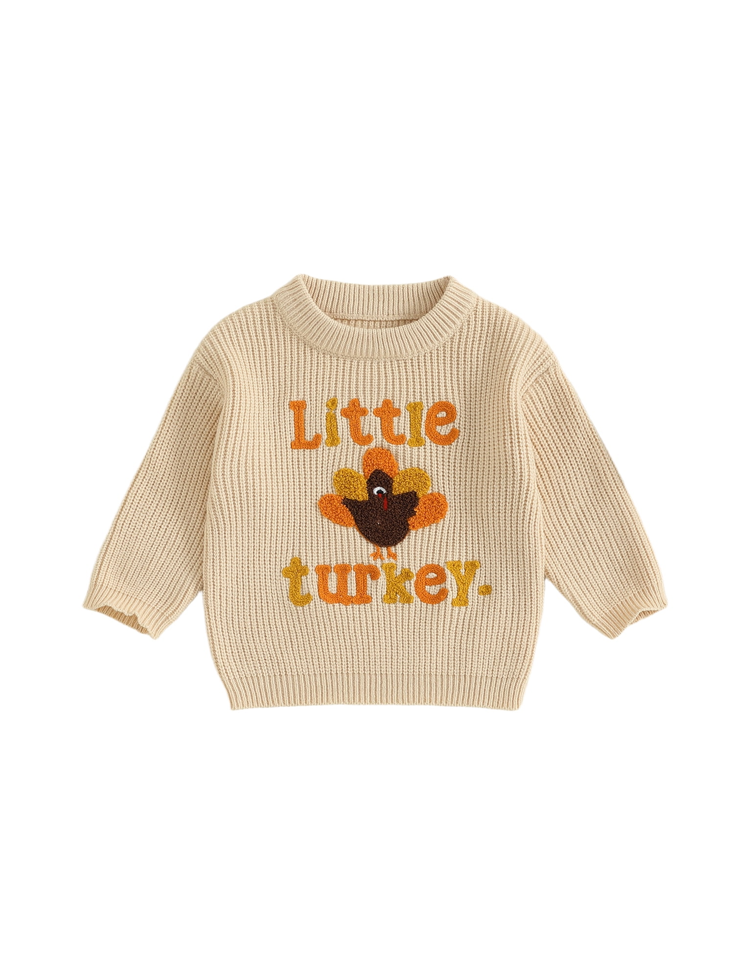 BemeyourBBs Toddler Baby Thanksgiving Sweater Turkey Letter Long Sleeve ...