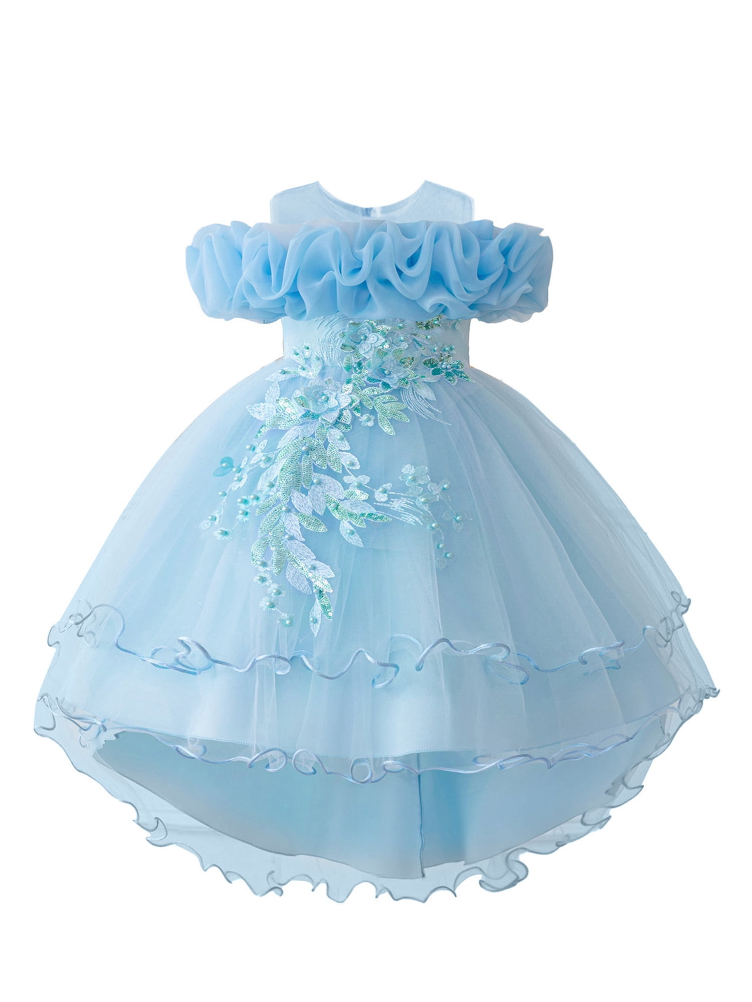 BemeyourBBs Toddler Girls Summers Dresses Sleeveless Ruffled Tulle ...