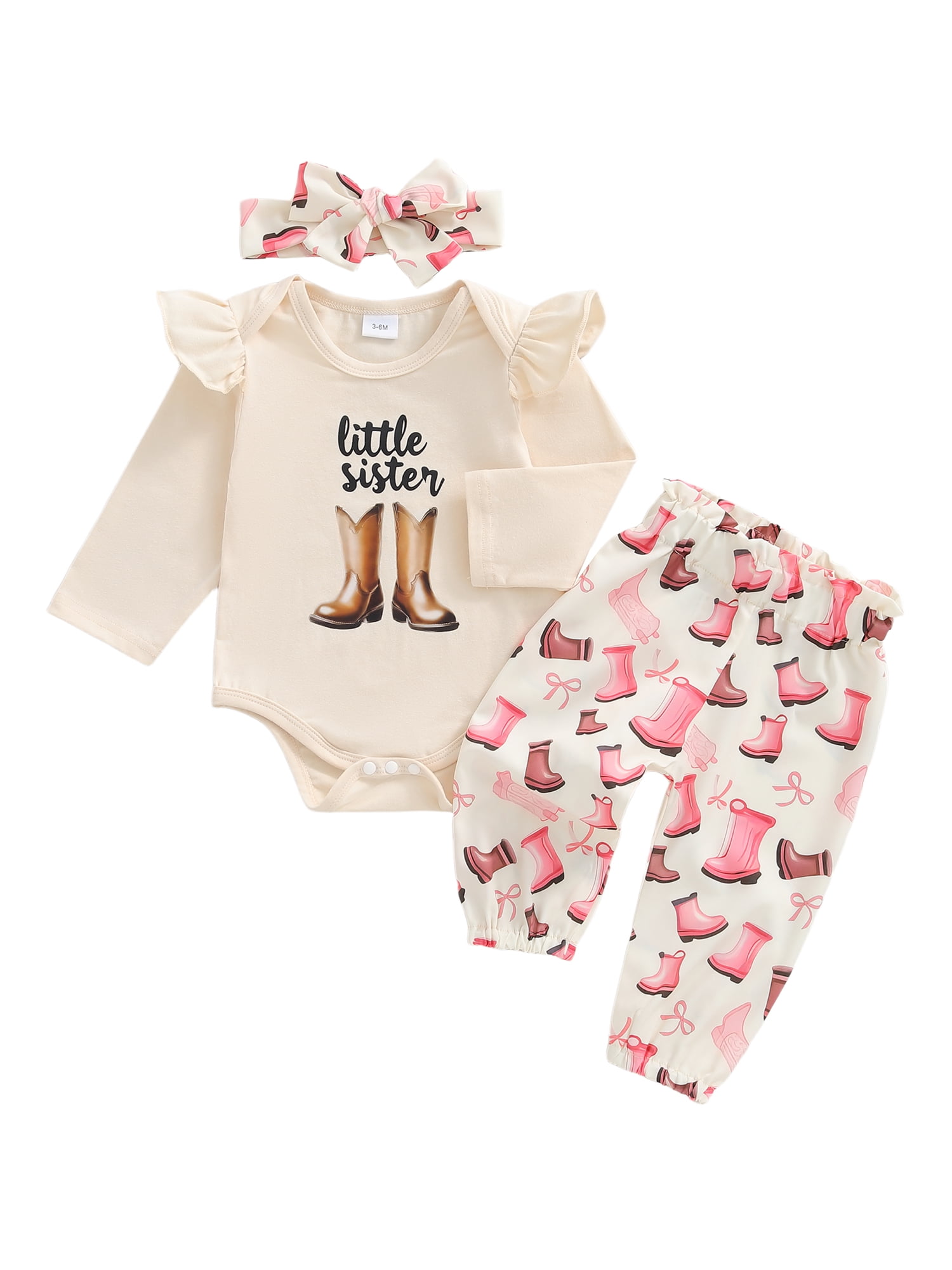 BemeyourBBs Western Baby Girl Cowgirl Clothes Newborn Baby Girls Litter ...