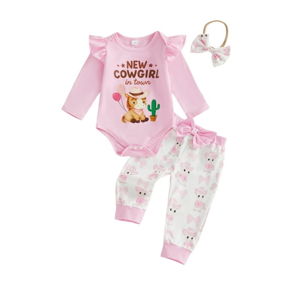 BemeyourBBs Western Baby Girls Cowgirl Outfit Spring Fall Winter ...