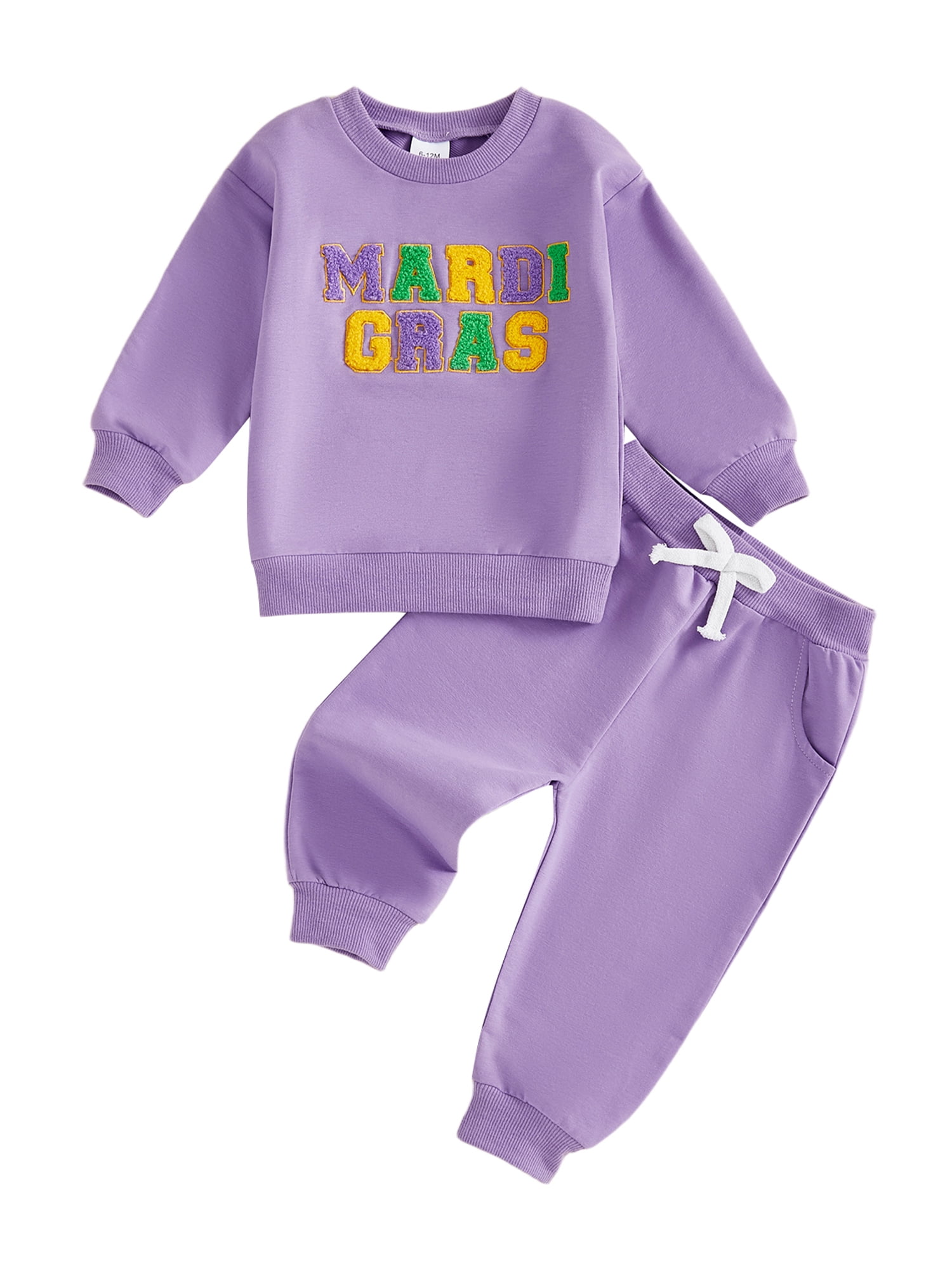BemeyourBBsToddler Baby Girls Mardi Gras Outfit Carnival Embroidery ...