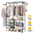 Bemico Metal Garment Rack Portable Clothing Rack Closet Storage ...