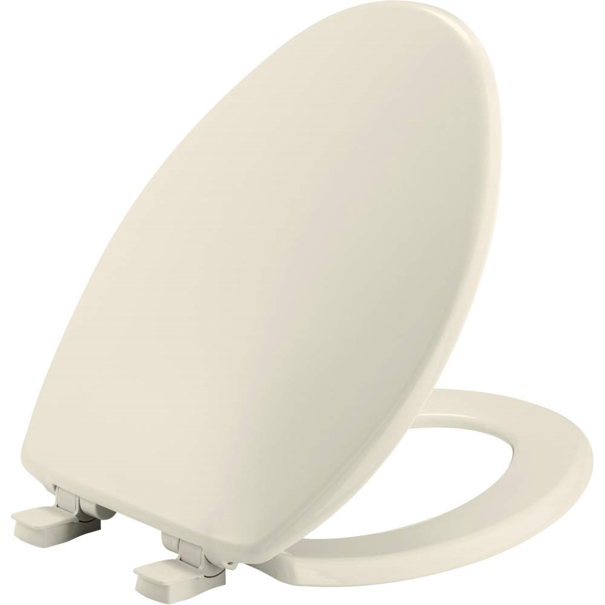 Bemis 7300SLEC 346 Elongated Plastic Toilet Seat in Biscuit with ...