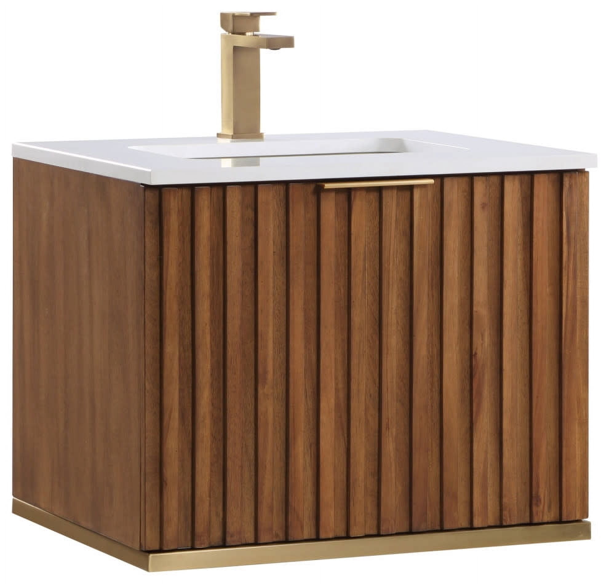 Bemma V-Tr24swm-S-3 Terra 24" Wall Mounted Single Basin Vanity Set ...