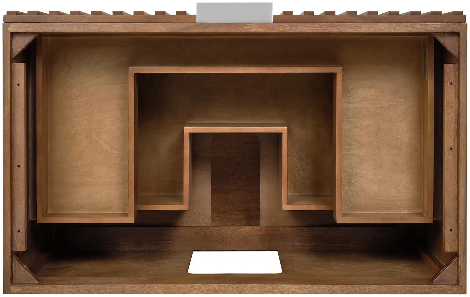 Bemma Vb-Tr36sfm Terra 36" Single Free Standing Vanity Cabinet Only - Walnut / Matte Black ...