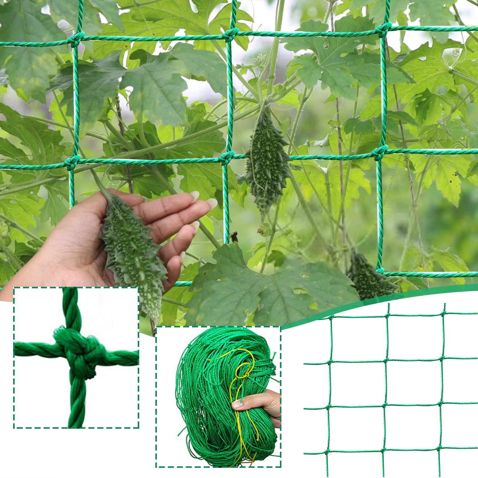 Bemona Garden Plant Trellis Netting,Nylon Grow Net for Garden Vegetable ...