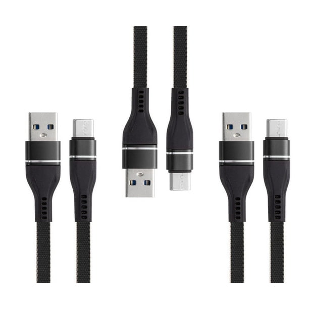 Bemz (3-Pack) USB Cables Compatible with Motorola RAZR 2023 - Heavy ...