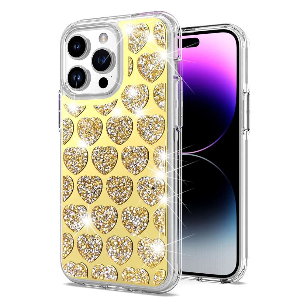 Bemz Bling Case for iPhone 15 Pro, Diamond Glitter Sparkle Dual Layer ...